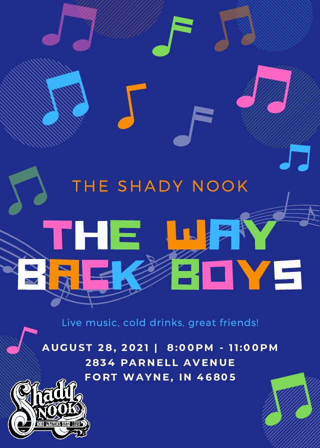 Blue Music Notes Festival with Way Back Boys | The Shady Nook Bar